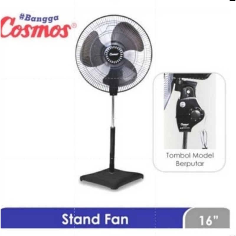 Jual cosmos stand fan 16 inch sdb hitam | Shopee Indonesia