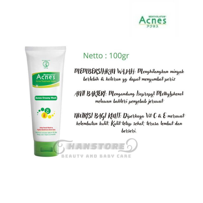 Jual ACNES . sabun muka . ACNES Creamy Wash 100gr (Face Wash) | Shopee ...
