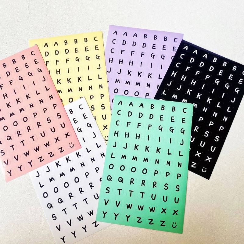 Jual Sticker Alphabet/ Stiker Huruf Abjad/ Sticker Journal Deco ...