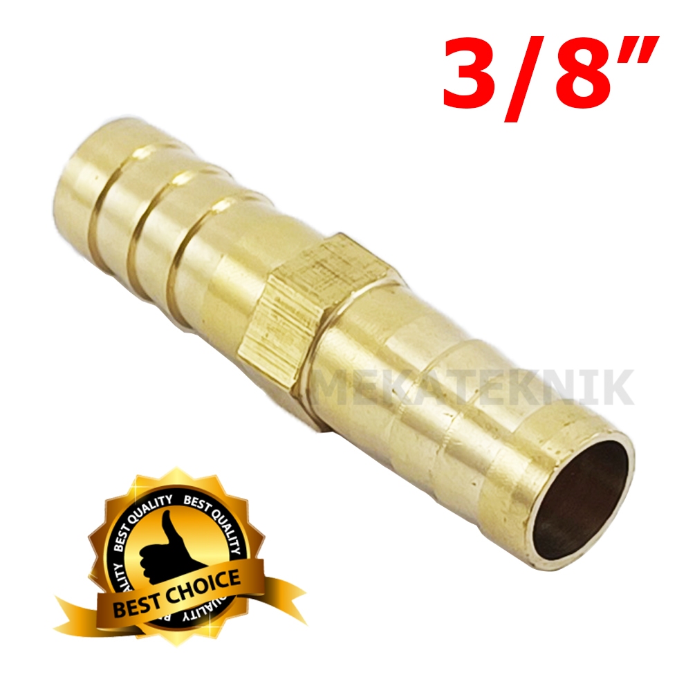 Jual NEPEL SAMBUNGAN SELANG LURUS KUNINGAN ASLI 3/8" UNTUK SELANG LPG ...