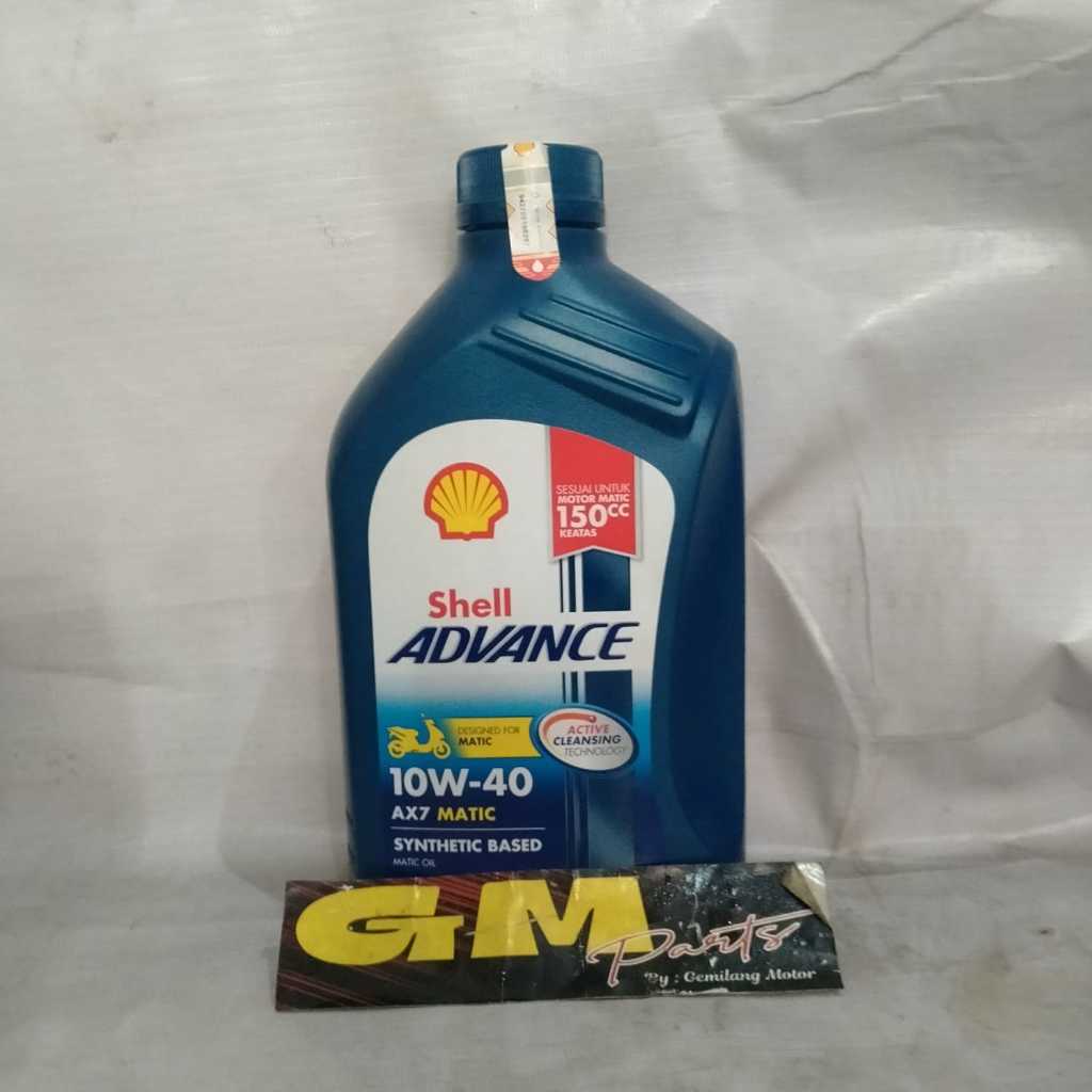 Jual OLI MESIN MOTOR 4 TAK SHELL ADVANCE AX7 MATIC 10W40 4T API SN/JASO MB | Shopee Indonesia