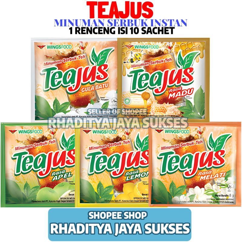 Jual Teajus 1 Renceng Isi 10 Sachet | Shopee Indonesia