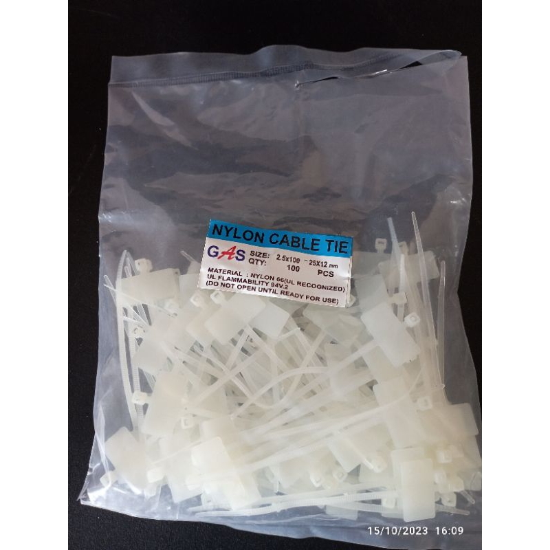 Jual KABEL TIS LABEL WARNA PUTIH UKURAN 2,5 X 100 | Shopee Indonesia