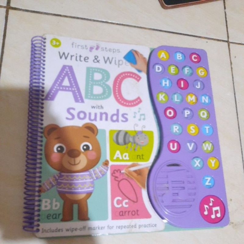 Jual FRIST STEPS WRITE & WIPE ABC WITH SOUNDS 3+ | Shopee Indonesia