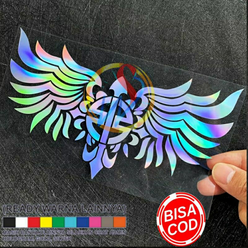 Jual stiker cutting viral sticker visor Universal Sticker motor Visor ...