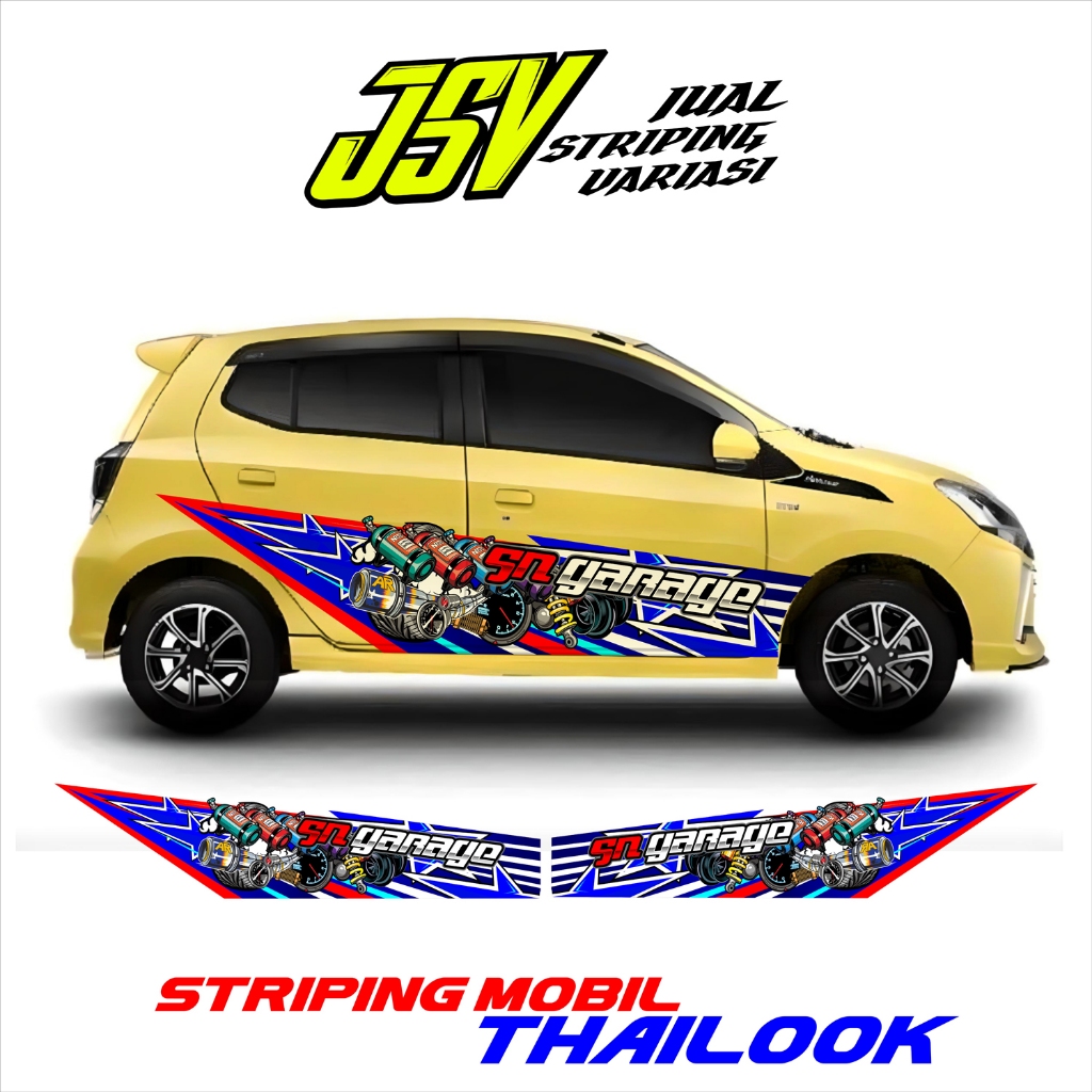 Jual Stiker Decal Mobil Variasi Striping Mobil Universal Thailook ...