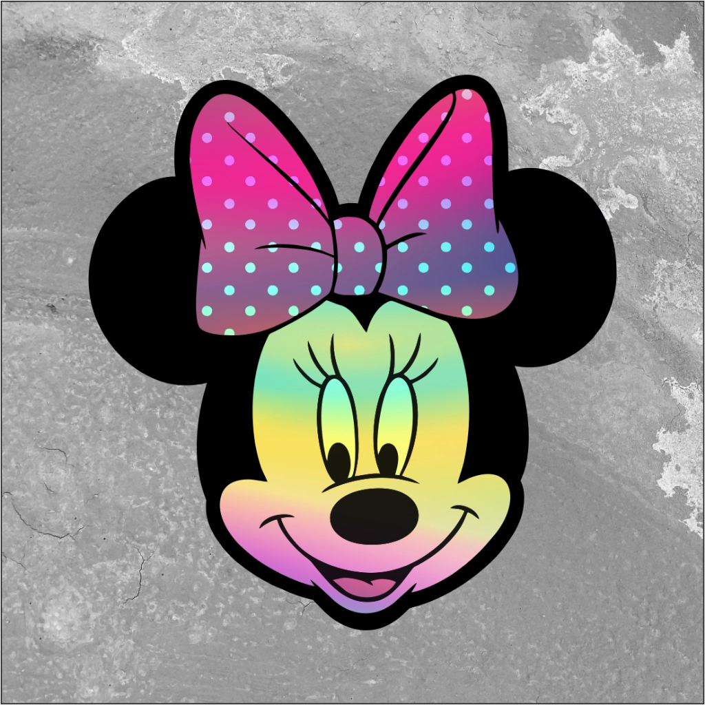 Jual Sticker Miky Mouse Mickey Mouse Wanita Hologram Ukuran &cm ...