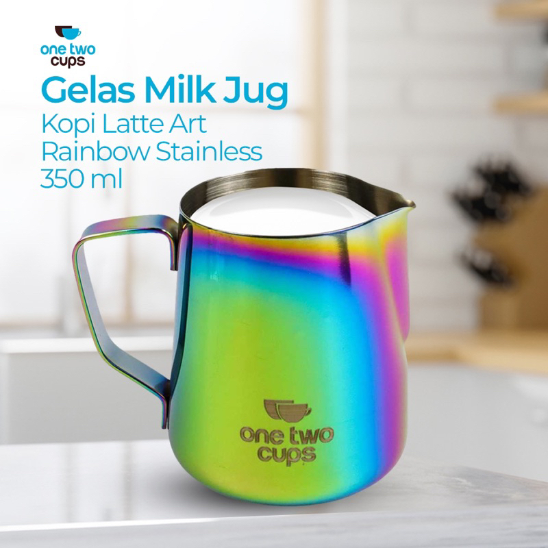 Jual milkjug susu kopi coffee One Two Cups Gelas Milk Jug Kopi Latte ...