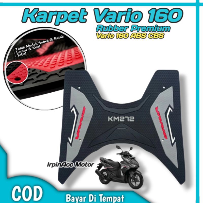 Jual Karpet Vario 160 Abs Vario 160 CBS Rubber Premium Pijakan Kaki Vario 160 | Shopee Indonesia