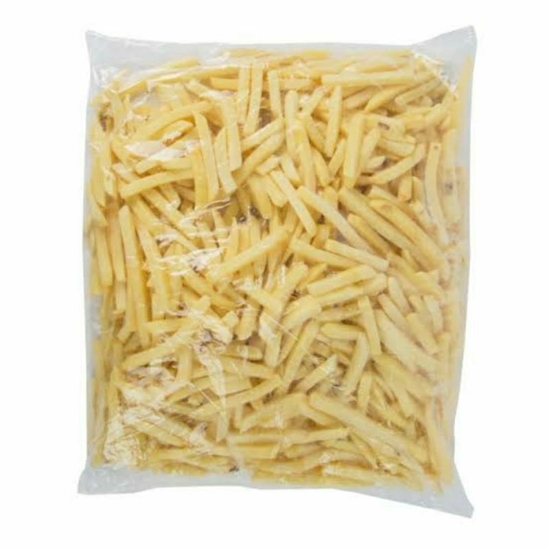 Jual french fries shoestring 7mm 2 kg / kentang goreng beku straight cut | Shopee Indonesia