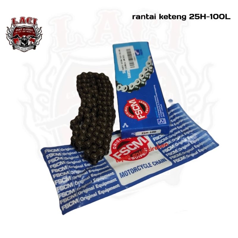 Jual Rantai Keteng 25H Mata 100L 98L CB 100 K2 K3 K5 GL100 GLpro original FSCM | Shopee Indonesia