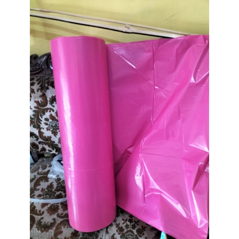 Jual Plastik pink layangan tebal 50 micron per 2 meter | Shopee Indonesia