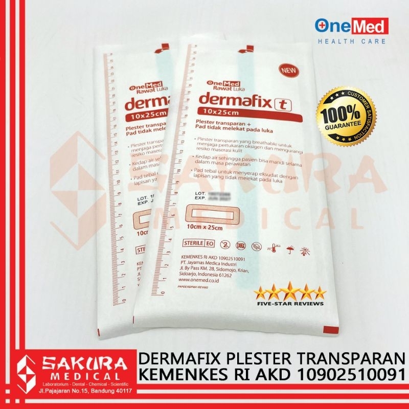 Jual one med dermafix plester transparan 10x25 Cm | Shopee Indonesia