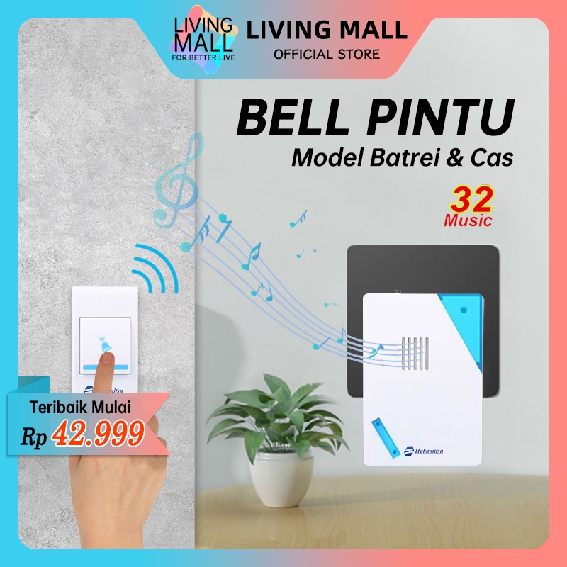 Jual Door Bell Wireless Remote 100M (Free Baterai 12V 1 Buah) / Bel ...