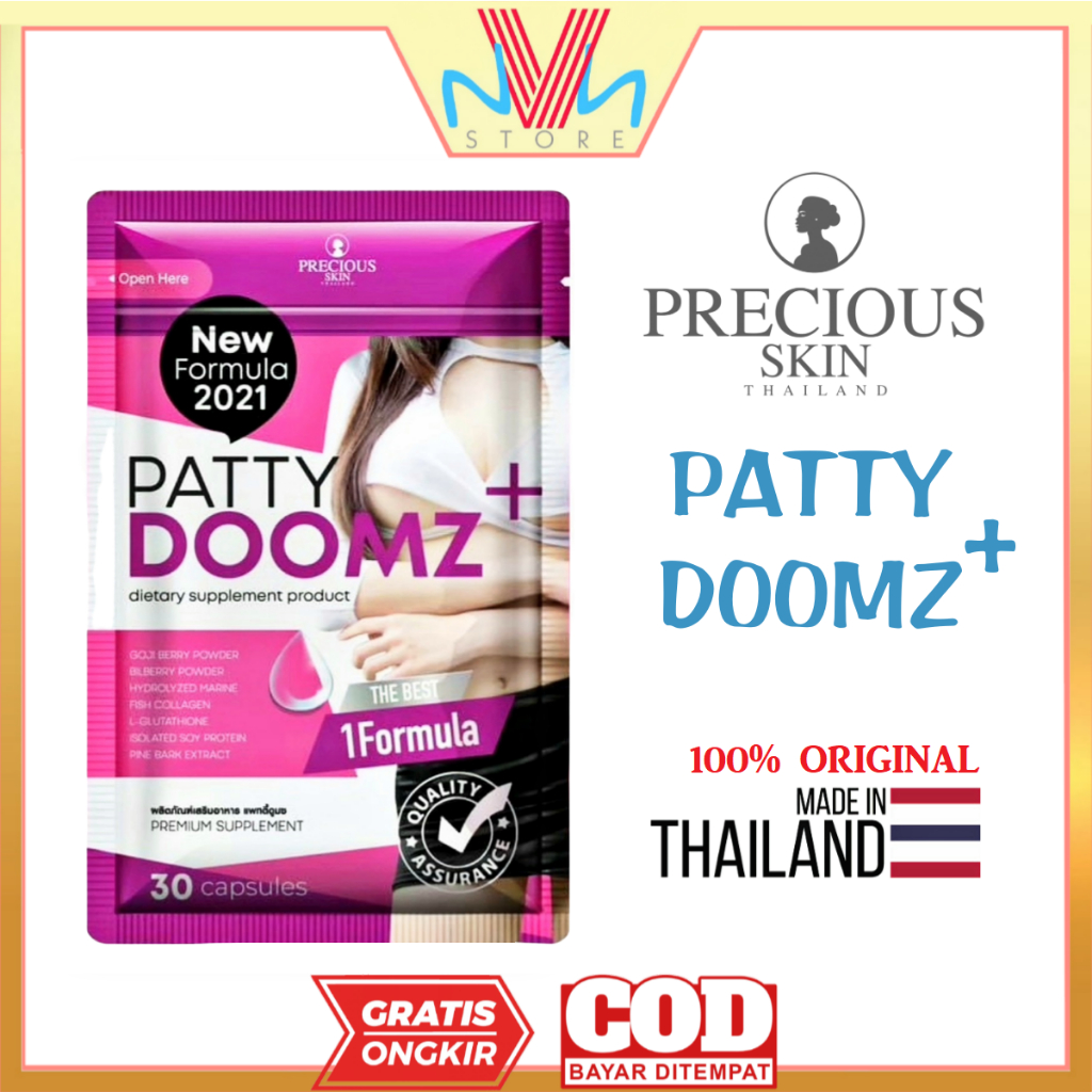 Jual PRECIOUS SKIN PATTY DOOMZ + 30 kapsul - SUPLEMEN PEMBESAR PENGENCANG PAYUDARA | Shopee ...