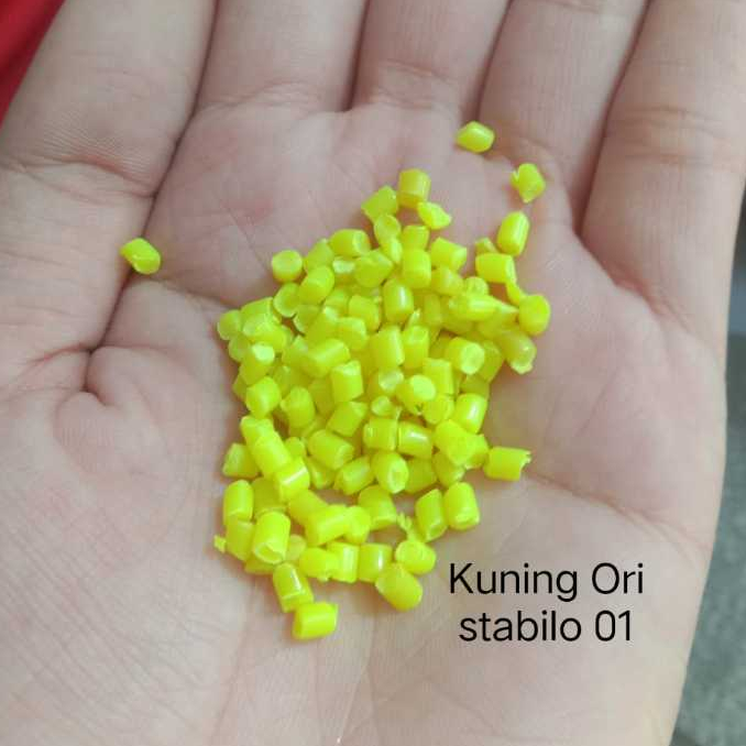 Jual masterbatch pigmen pewarna Kuning Stabilo Ori 01 biji plastik ...