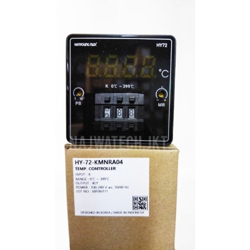 Jual Temperatur Control/Temperature Controller Hanyoung HY 72D (400°) / HY 72-KMNRA04 | Shopee ...