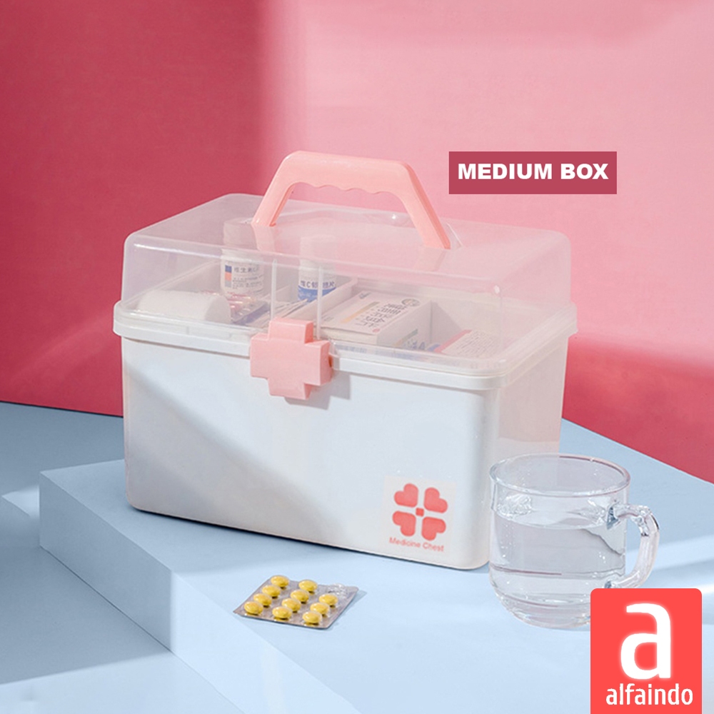 Jual Kotak Obat Tempat Penyimpanan P3K First Aid Medicine Box Organizer ...