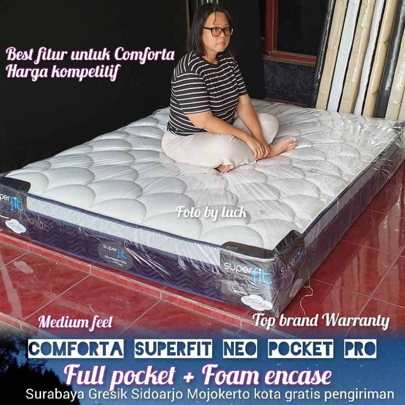 Jual Promo Ori Comforta Superfit Neo Pocket ET Pro kasur spring bed ...
