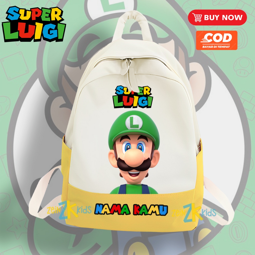 Jual Tas Anak Ransel Anak TK/PAUD LUIGI Mario / Tas Super LUIGI ...