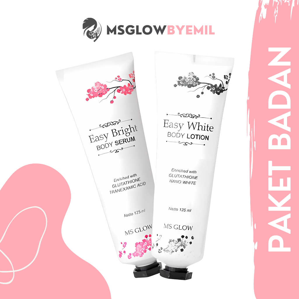 Jual Ms Glow Easy White Body Lotion 125 ML/Ms Glow Easy Bright Body ...