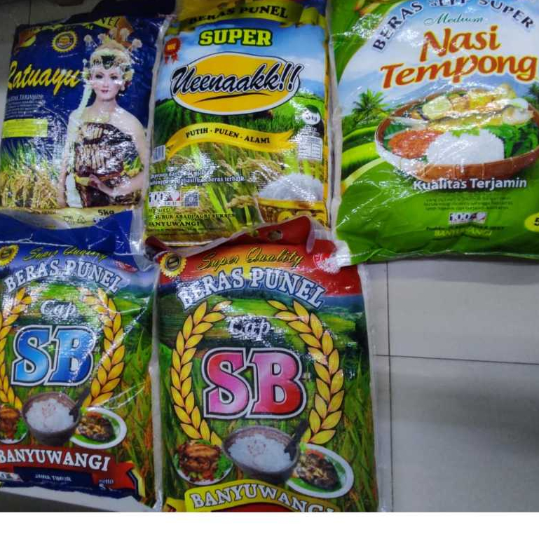 Jual ANEKA BERAS 5KG | TEMPONG, RATU AYU, OSING, UENAK, SB BERAS ...