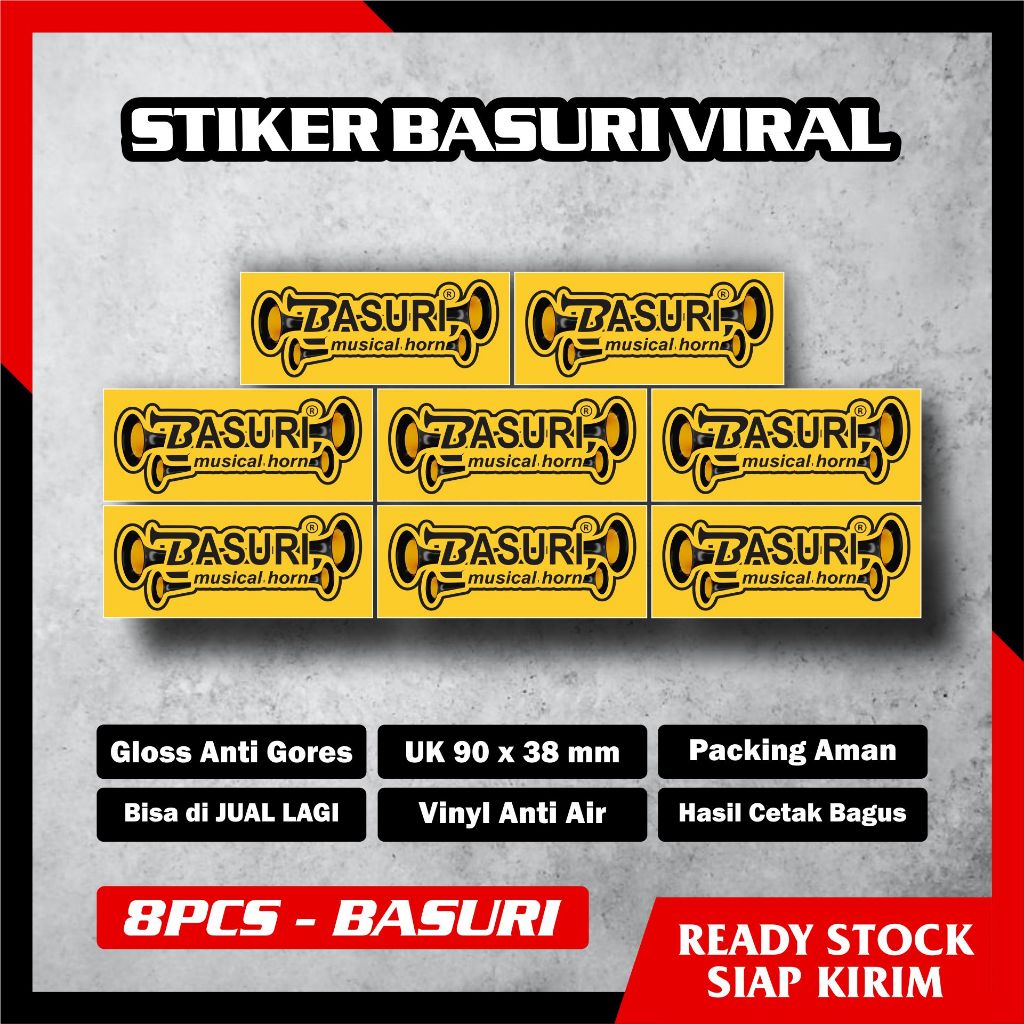 Jual STIKER BASURI MUSICAL HORN 8PCS VIRAL - Sticker Bismania JETBUS 3 ...