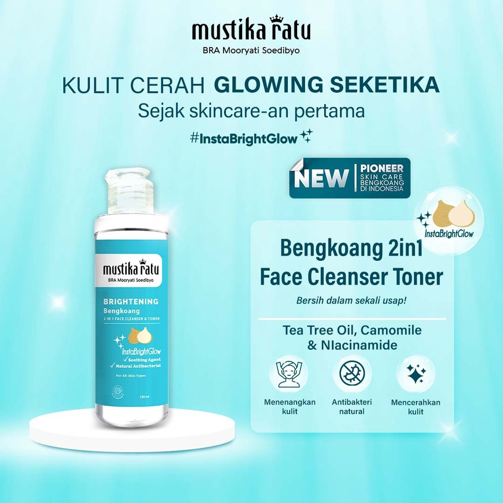 Jual Mustika Ratu Brightening Bengkoang 2 in 1 Face Cleanser & Toner ...