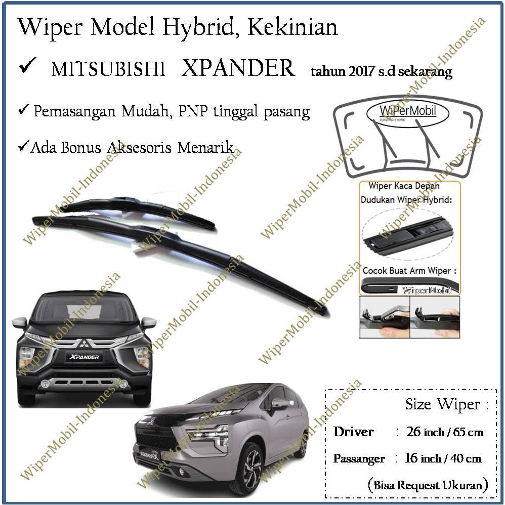 Jual Wiper HYBRID Kaca Mobil Mitsubishi Xpander 2017 2018 2019 2020 ...