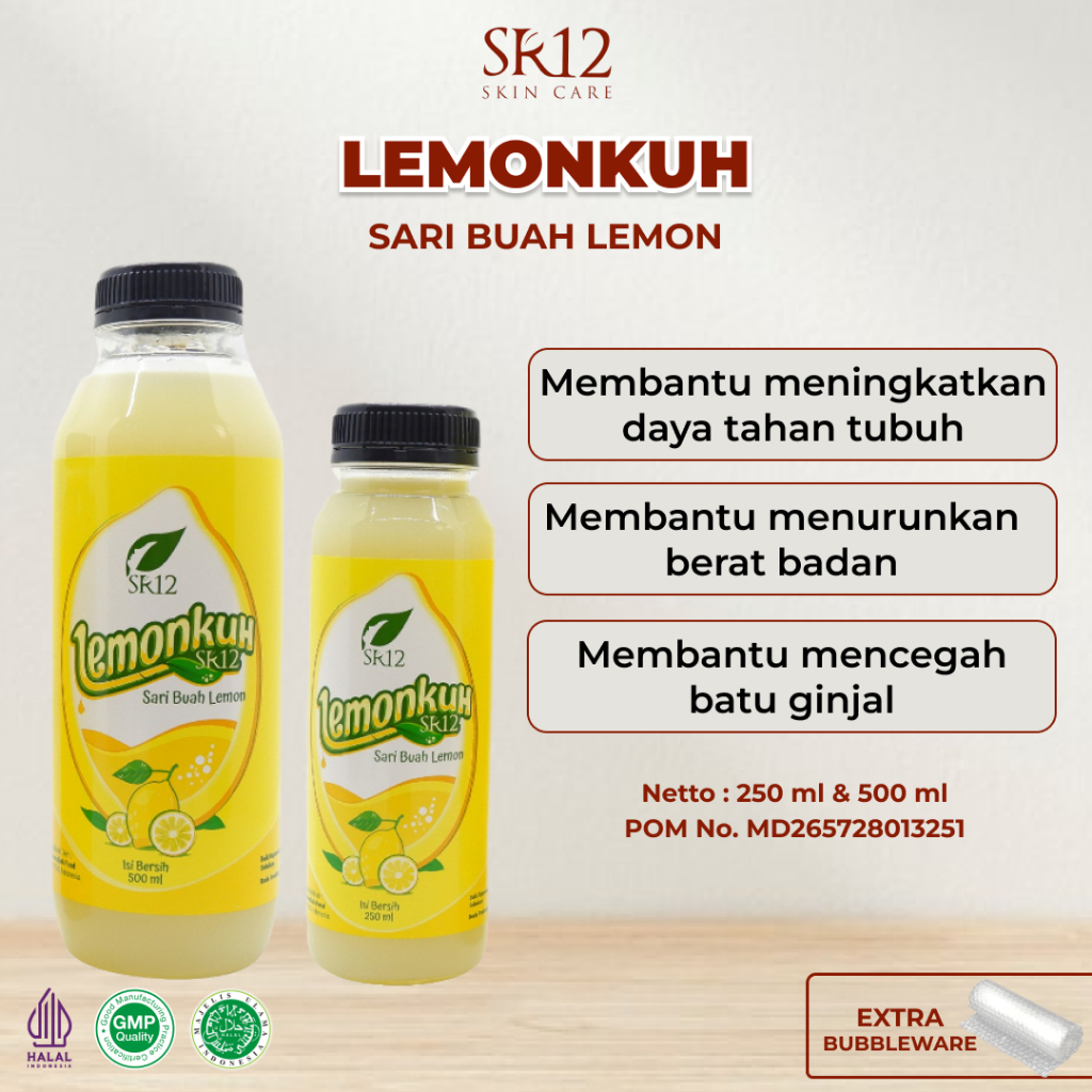 Jual LEMONKUH SR12 / 99,9% SARI LEMON ALAMI / LEMONKU MINUMAN SARI ...