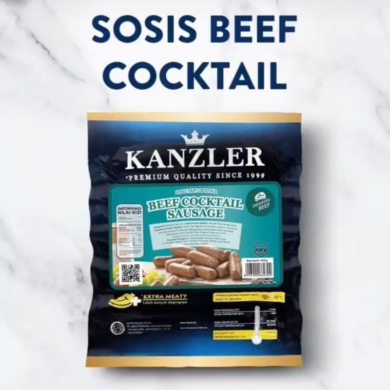 Jual Kanzler Sosis Beef Cheese Cocktail 500 gr | Shopee Indonesia