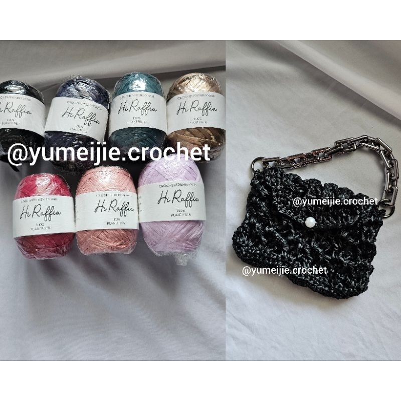 Jual CLEARANCE SALE / Benang rajut rafia murah / benang rafia / tali ...