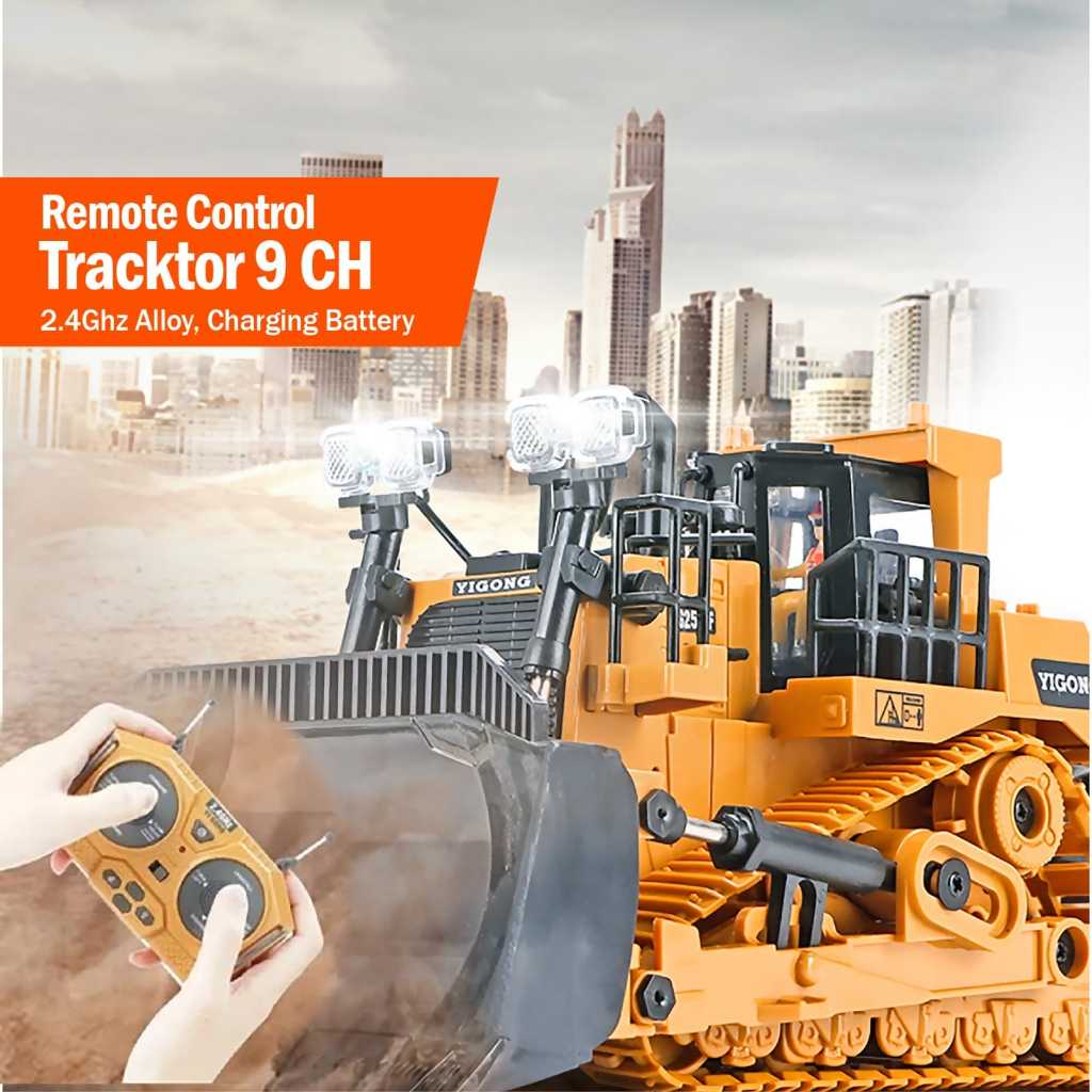 Jual Remote Control Crawler Paduan RC Tractor Kendaraan Teknik 9 ...