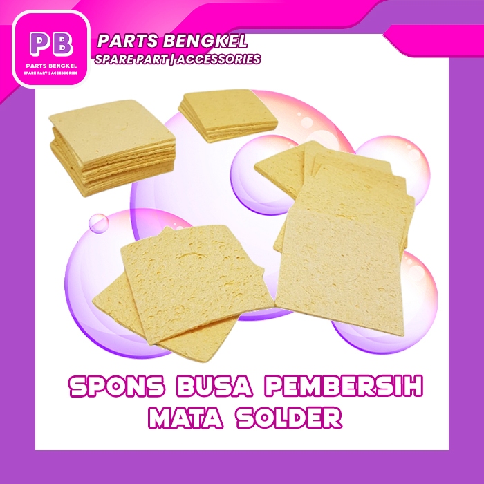 Jual SPONS BUSA PEMBERSIH MATA SOLDER / TIP CLEANER SPONGE UKURAN 6x6 ...