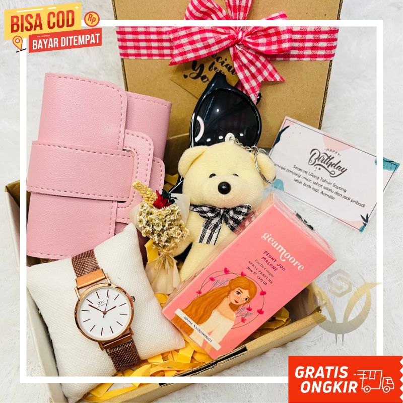 Jual (Paket Dompet) Hampers Ulang Tahun Cewek Premium Gift Box Wisuda ...
