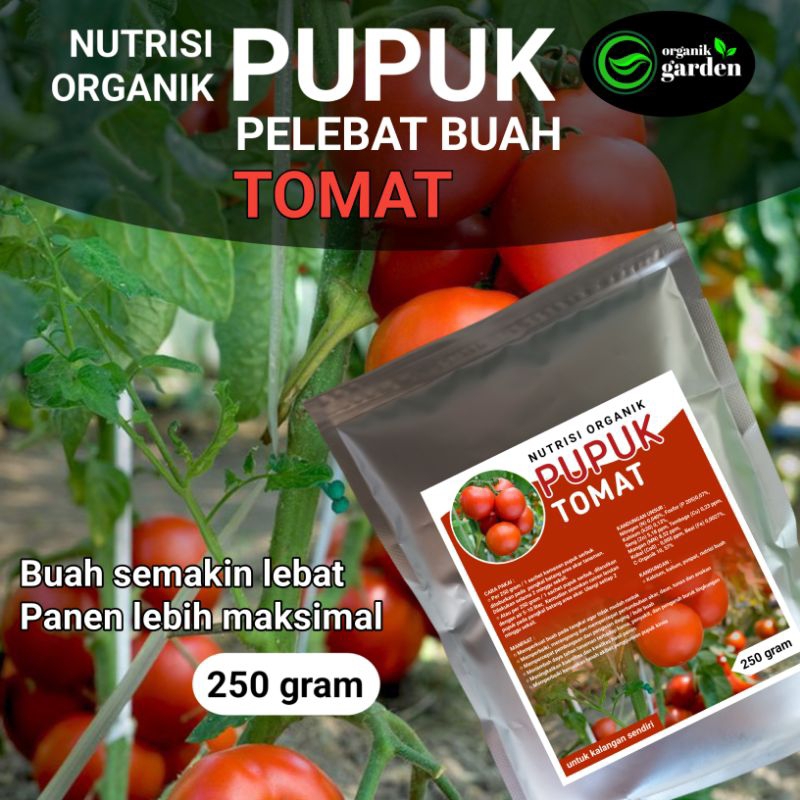 Jual pupuk pelebat buah TOMAT | booster nutrisi organik 250 gram | Shopee Indonesia