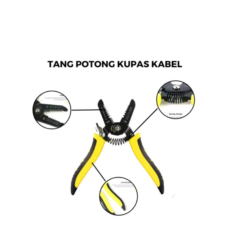 Jual TANG POTONG KUPAS KABEL LISTRIK KOMBINASI TAJAM | Shopee Indonesia