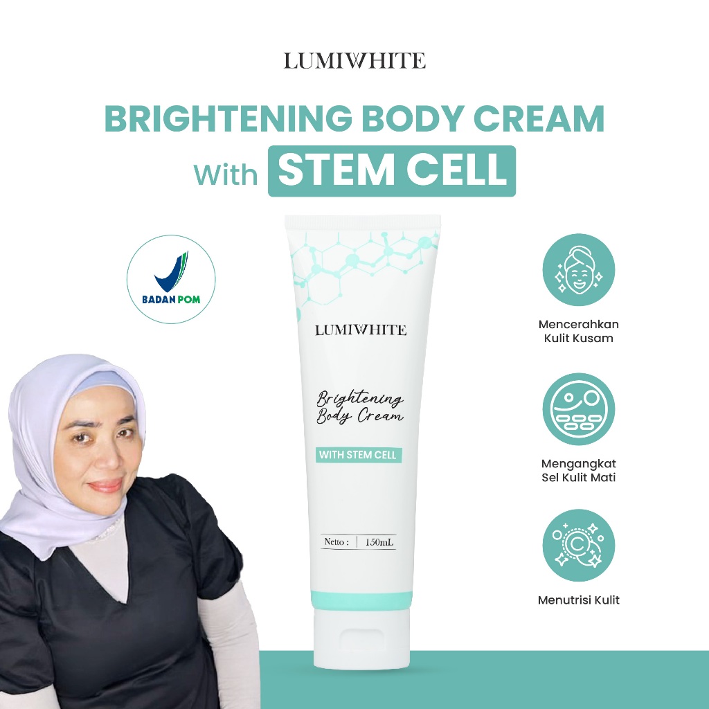 Jual LUMIWHITE - Brightening Body Cream Lotion with Stem Cell 150ml ...