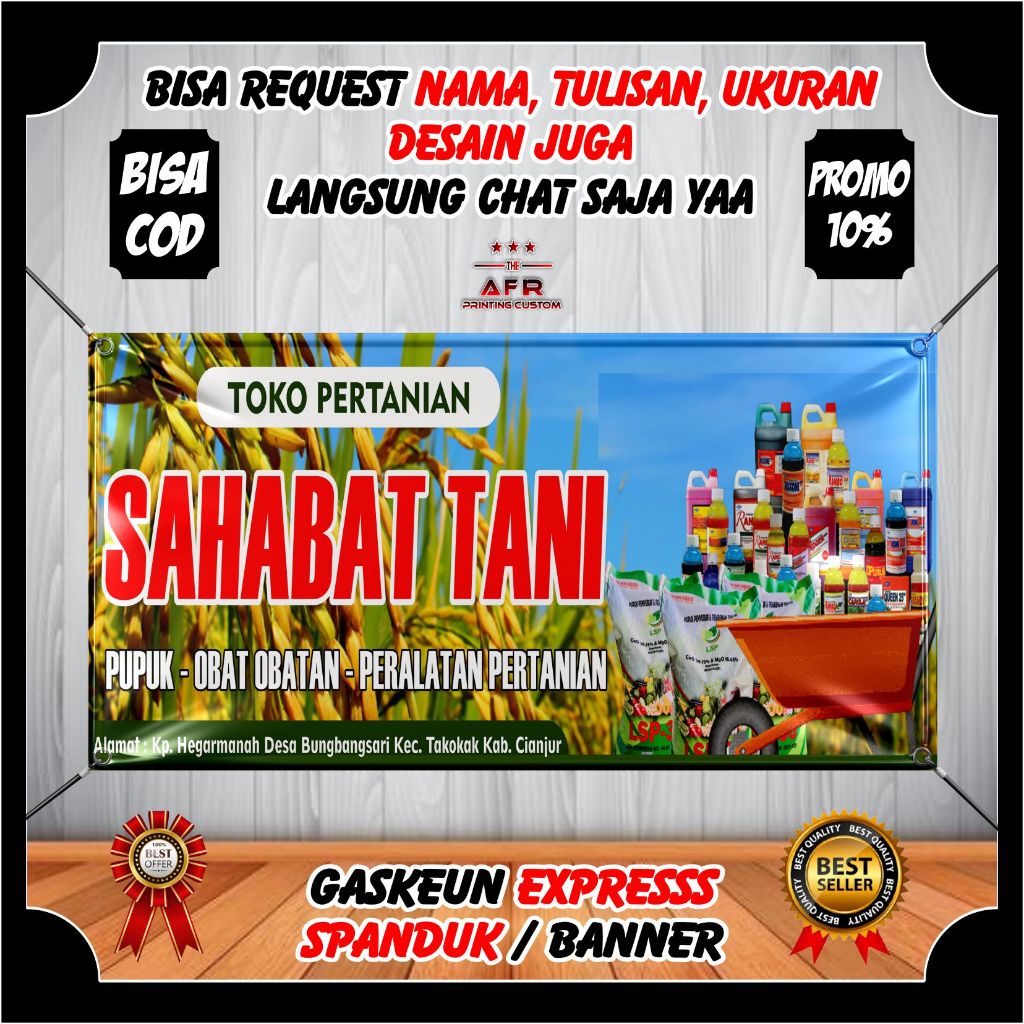 Jual Spanduk Banner Backdrop Toko Pertanian - Banner Toko Tani ...