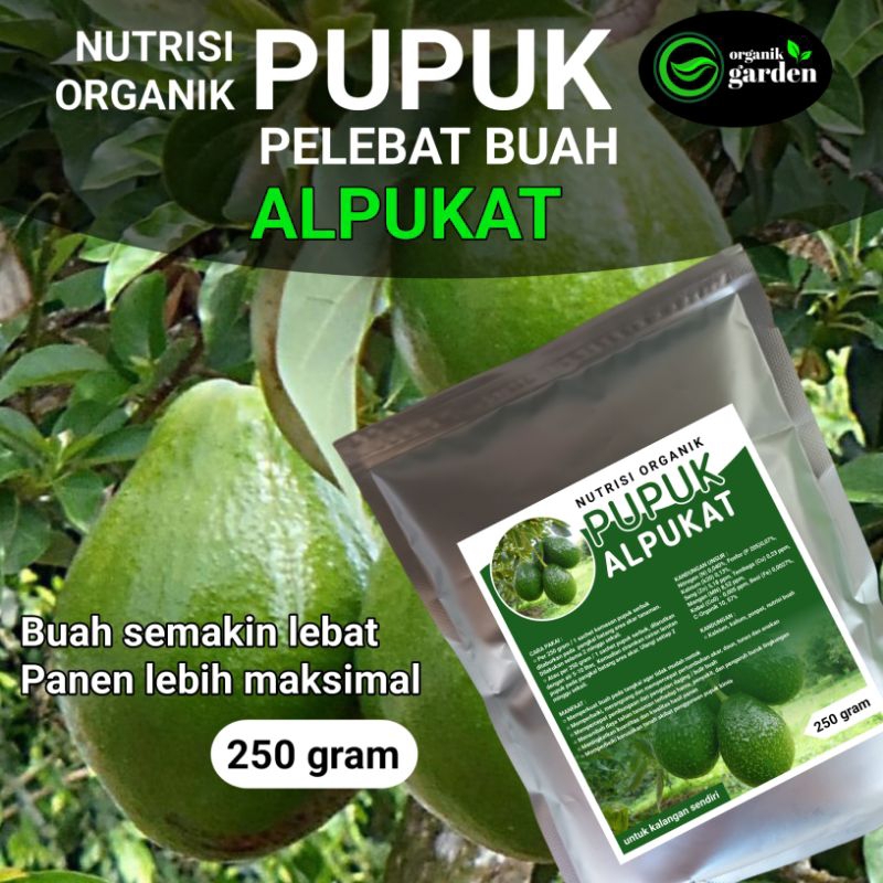 Jual pupuk pelebat buah ALPUKAT | booster nutrisi organik 250 gram | Shopee Indonesia