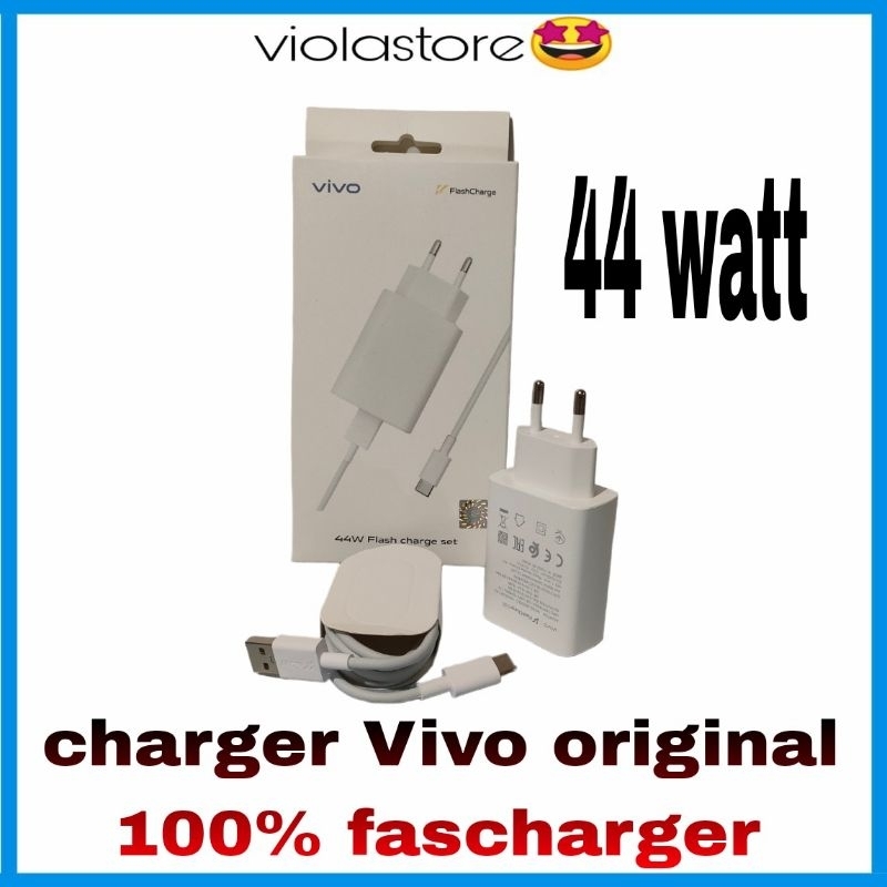 Jual charger Vivo tipe c/tepsi original 100% fastcharging | Shopee ...