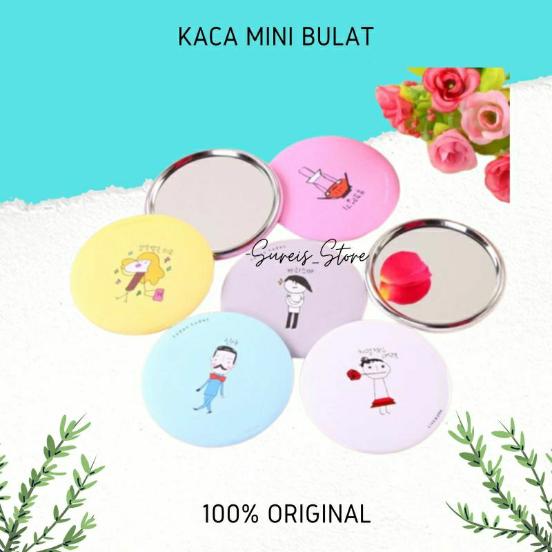 Jual Kaca Mini Bulat Kaca Pocket Kaca Aksesoris Makeup Cermin Kaca Saku ...