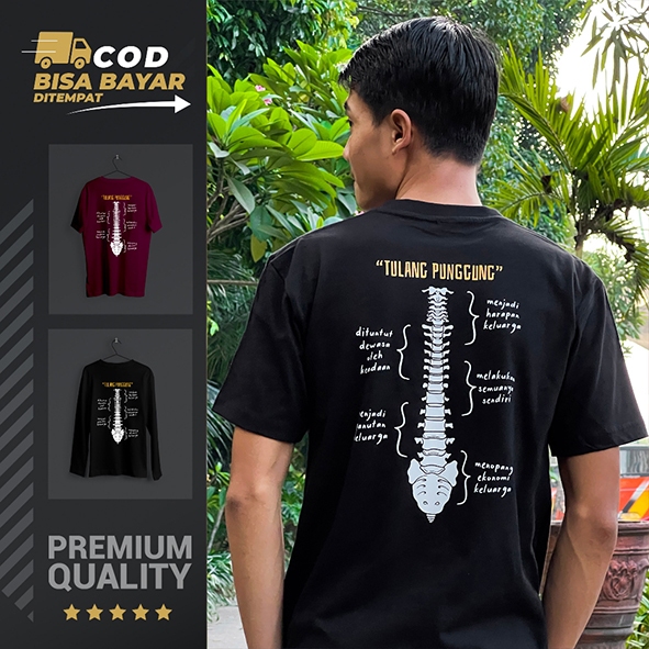 Jual Kaos Kata Tulang Punggung | Shopee Indonesia Jual Kaos Kata Tulang Punggung | Shopee Indonesia