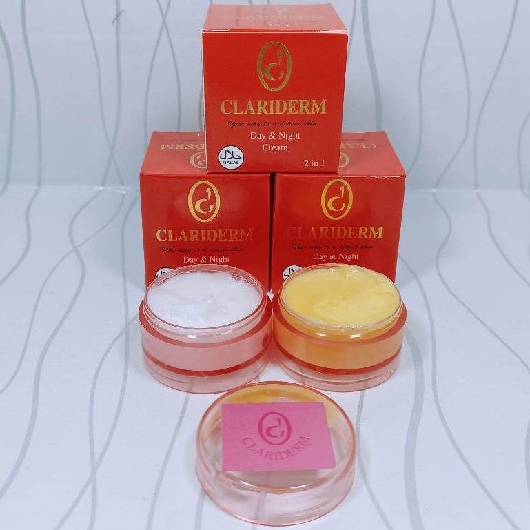 Jual 3 PCS CREAM CLARIDERM SUSUN 2IN1 ORIGINAL CREAM SIANG MALAM ...