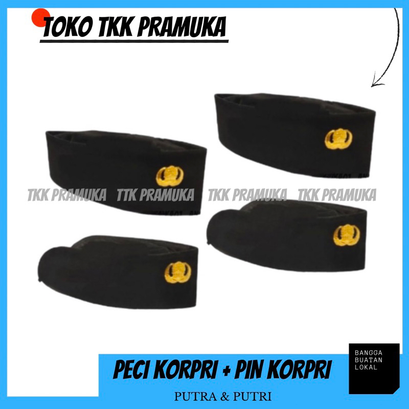 Jual Peci Korpri + Pin korpri / Peci korpri putra / Peci korpri putri ...