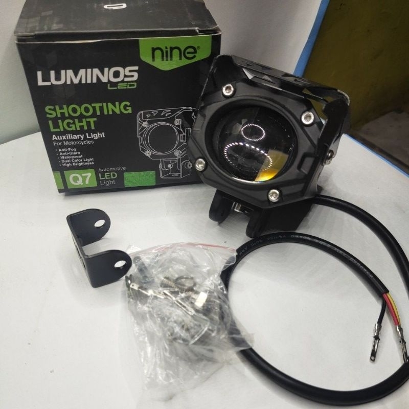 Jual LUMINOS LED SHooting LiGht Q7 lampu sorot Warna PUTIH KUNING ...