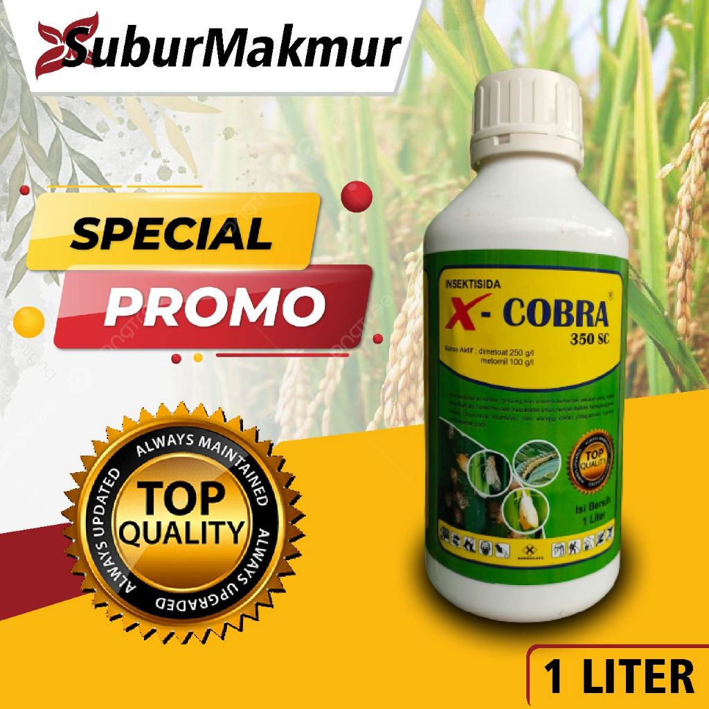 Jual Insektisida X-COBRA 350 SC 1 Liter bahan aktif Dimetoat 250 g/l ...