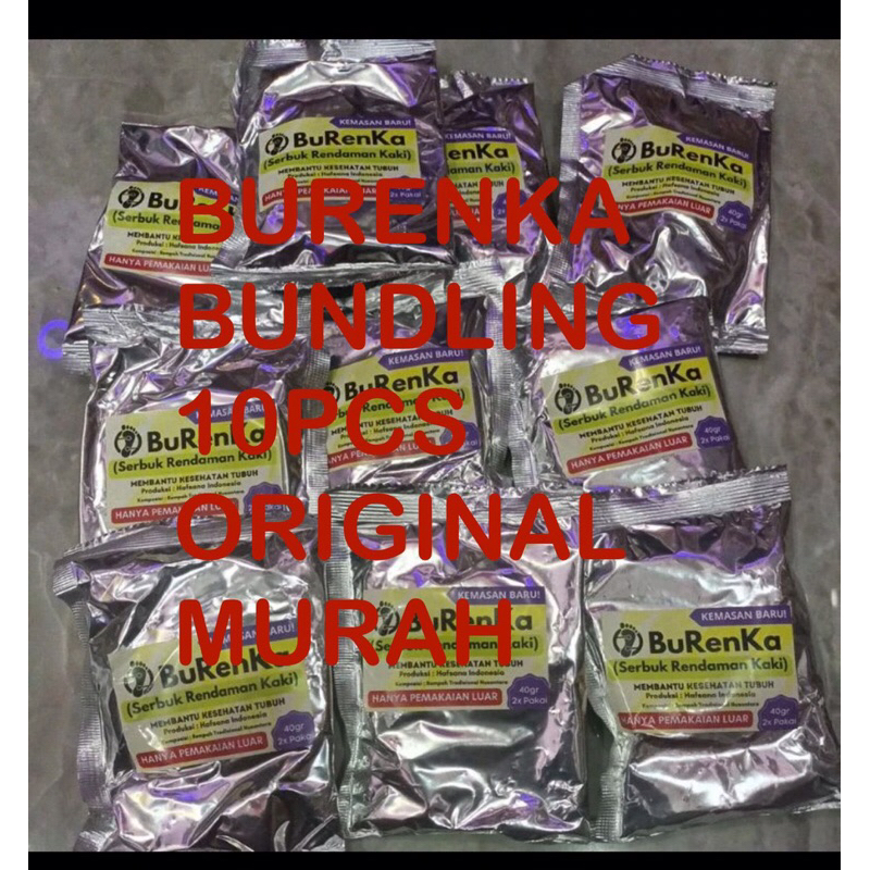Jual 10 BUNGKUS BURENKA ORIGINAL Ramuan burenka rempah kaki serbuk ...