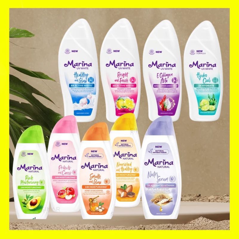 Jual MARINA HAND AND BODY LOTION UV WHITE-BODY SERUM/ MARINA SPF 30 ...