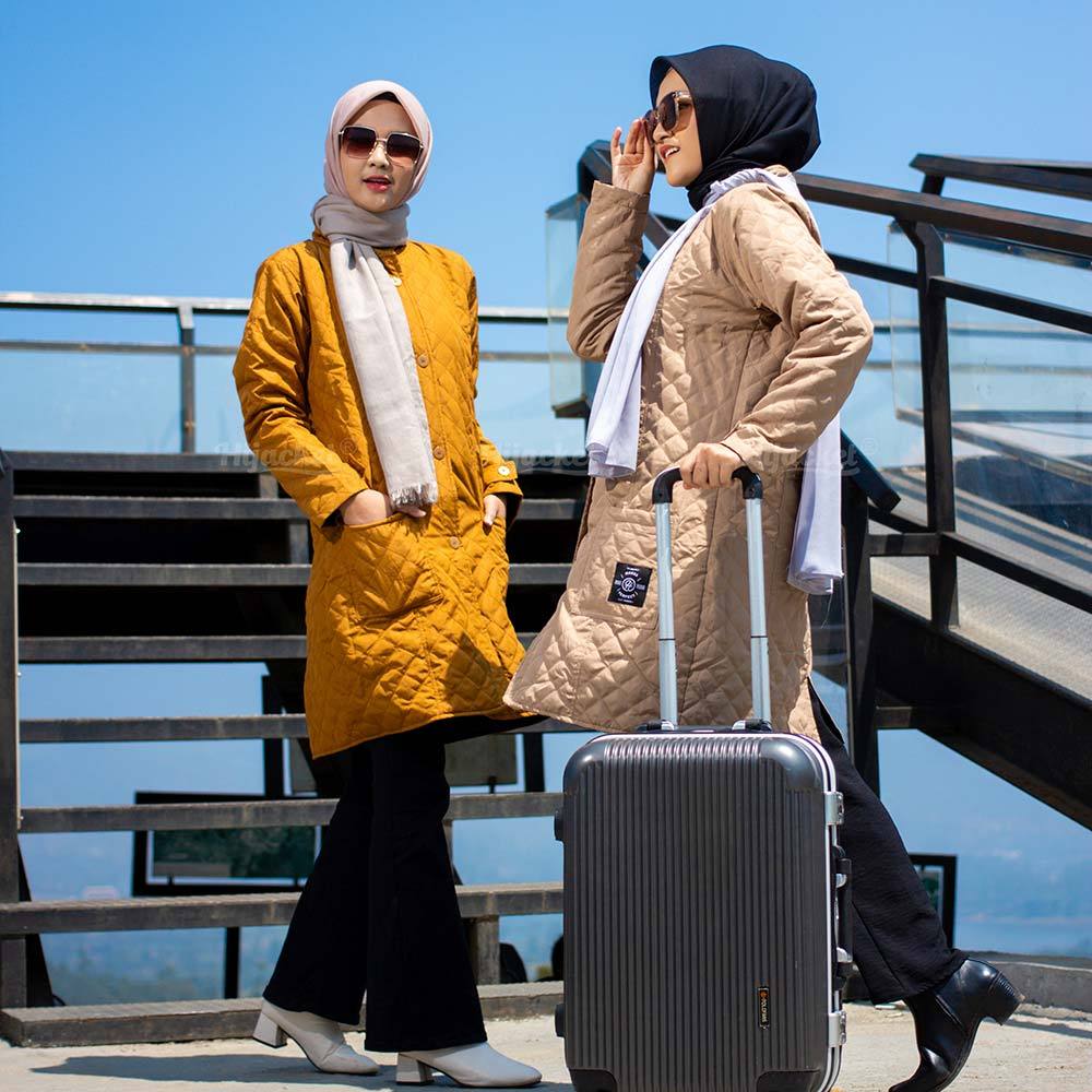 Jual Jacket Jaket Muslimah Panjang Wanita Cewek Perempuan Hijaber ...
